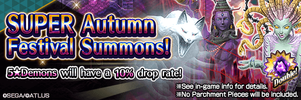 Summon Rare Demons! SUPER Autumn Festival Summon Incoming!｜An all-new ...